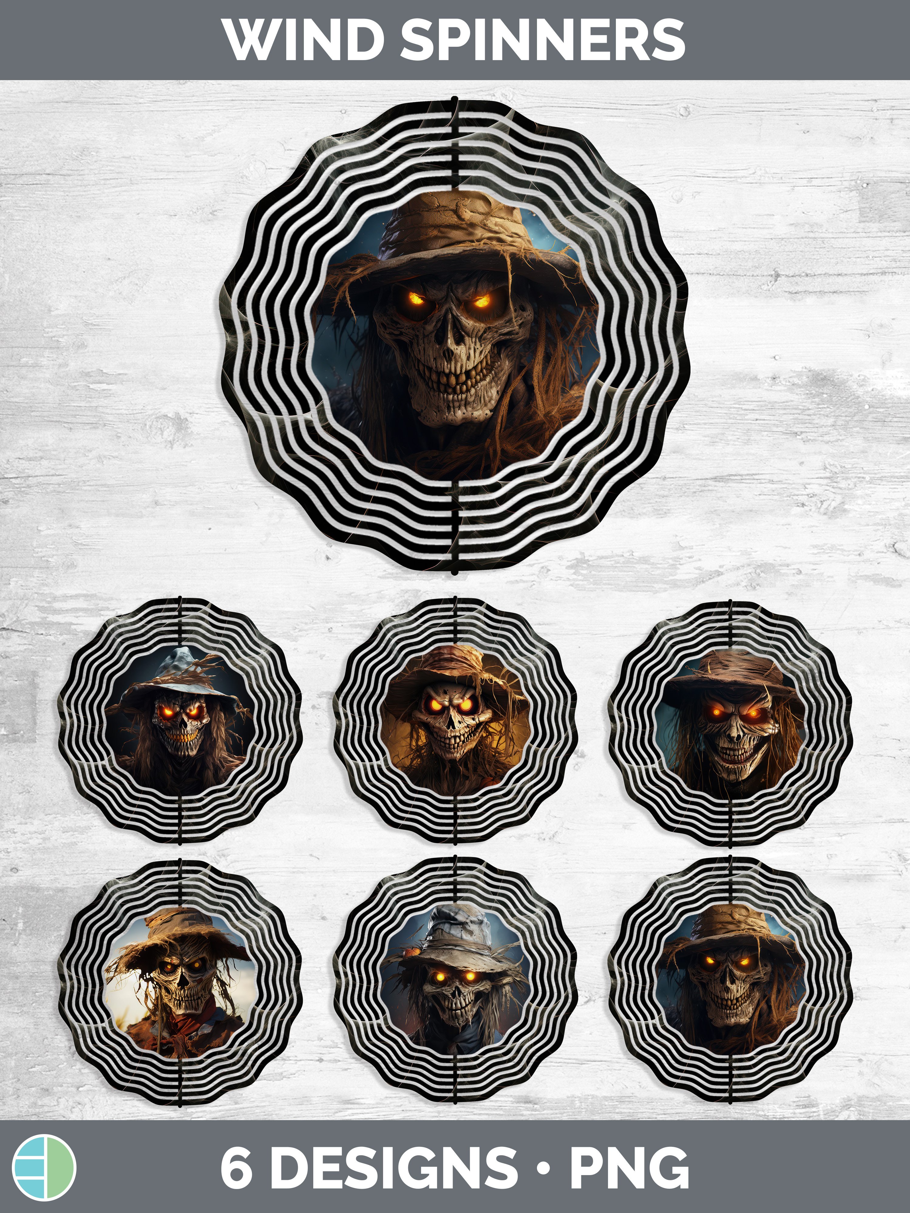 Halloween Mummy Wind Spinner | Sublimation Spinner Designs B