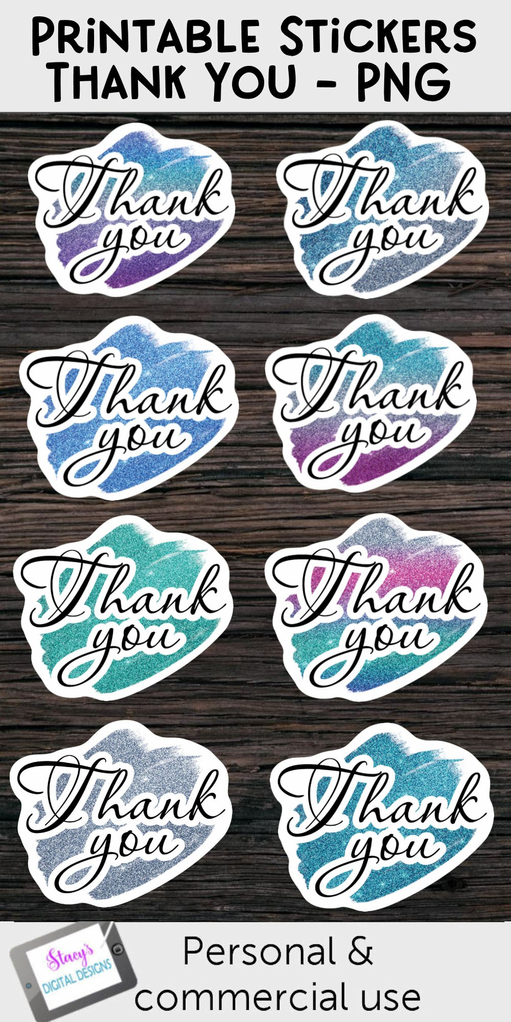Printable Small Business Stickers | Thank You Stickers