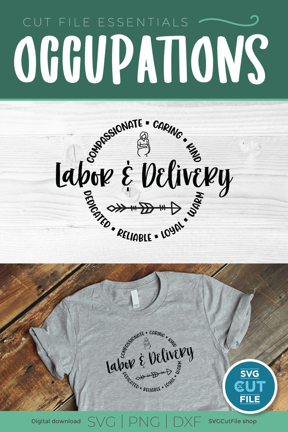 Labor and Delivery svg, a pregnancy care worker svg