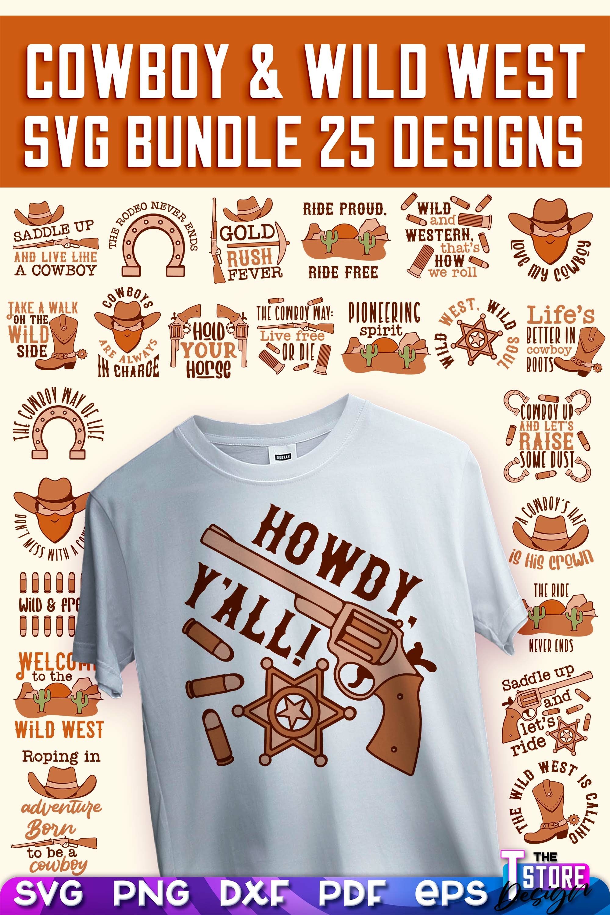 Cowboy & Wild West SVG|Western SVG Design|Cowboy (2686168)