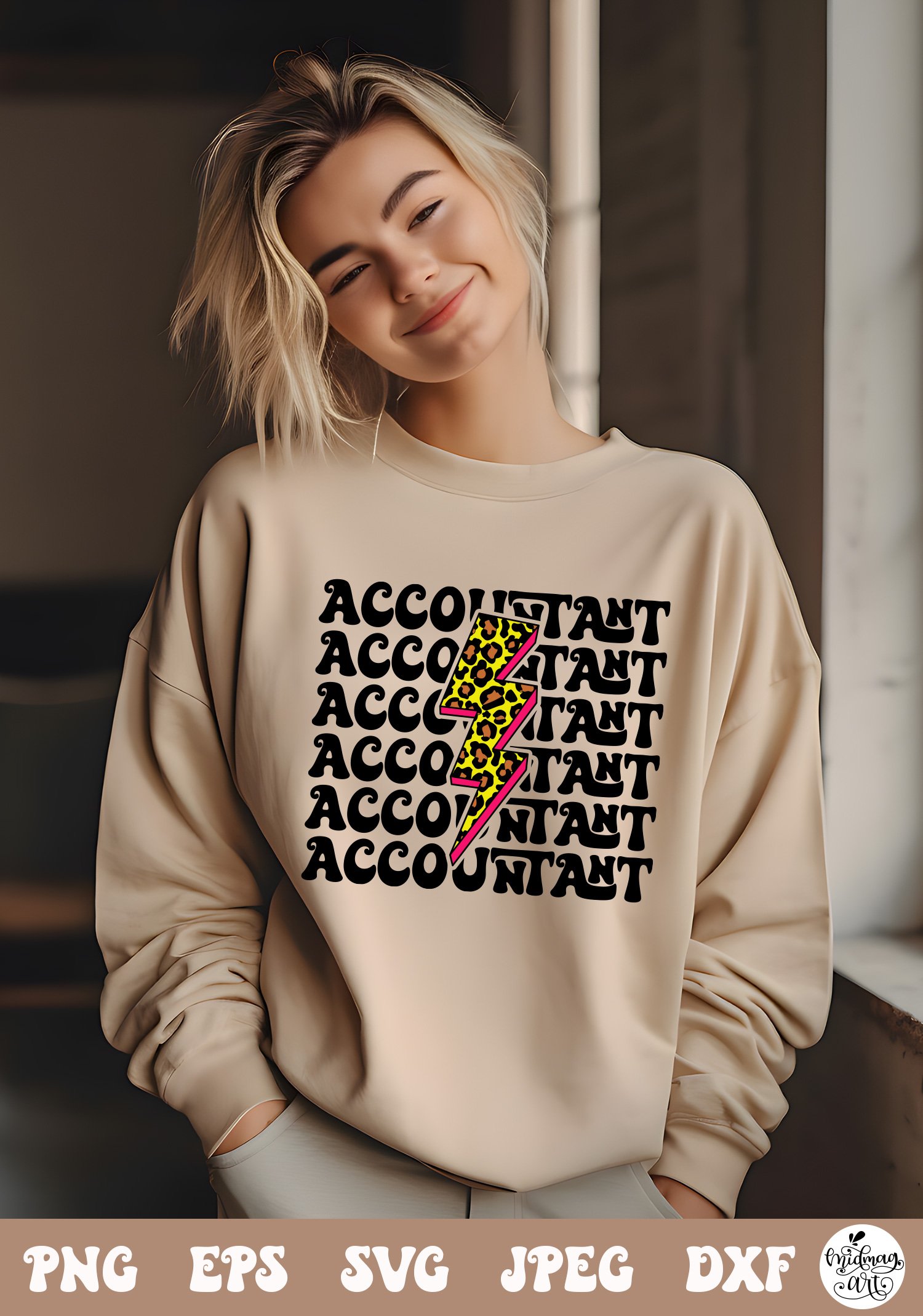 Accountant SVG PNG, Accountant lightning bolt svg