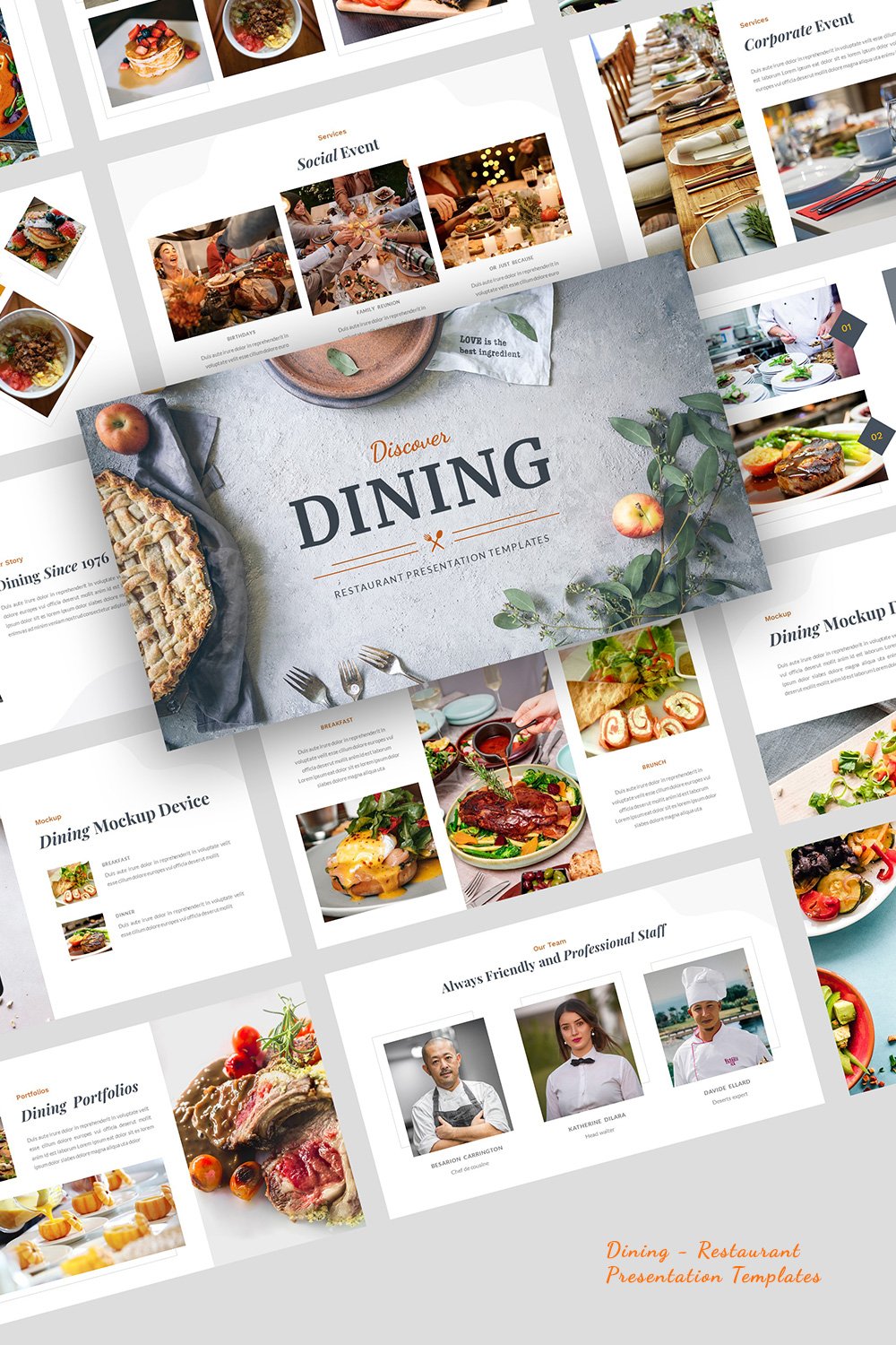 Dining - Restaurant Presentation PowerPoint Template