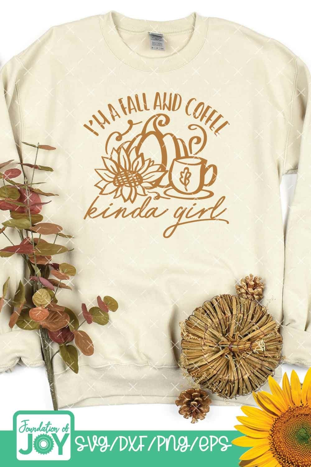 I'm a Fall and Coffee kinda girl svg, Coffee svg, Fall svg
