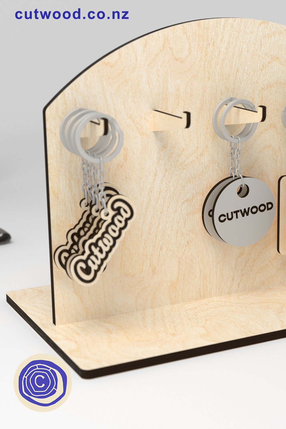 Keychain Display Stand SVG file