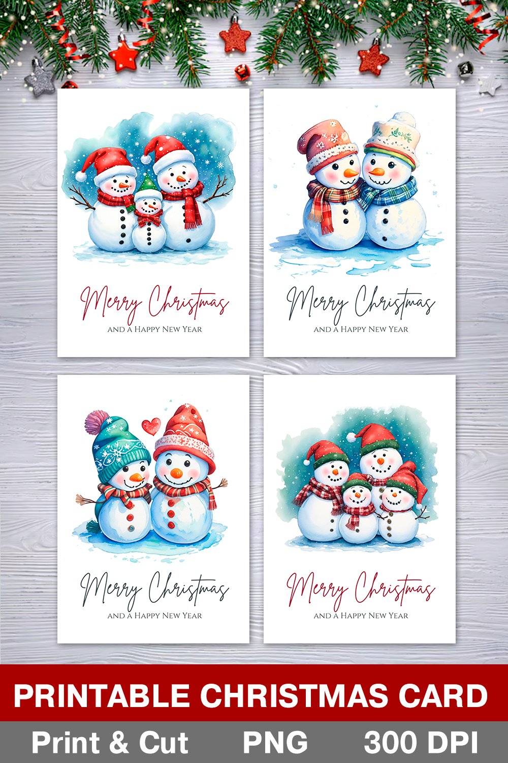 Merry Christmas Card printable