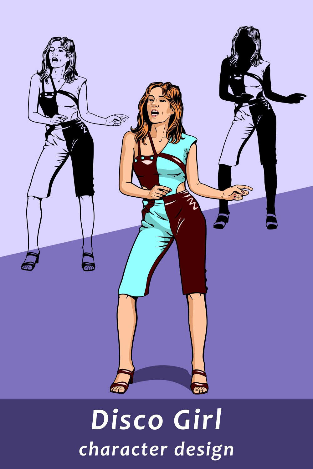 Disco Girl Character Design