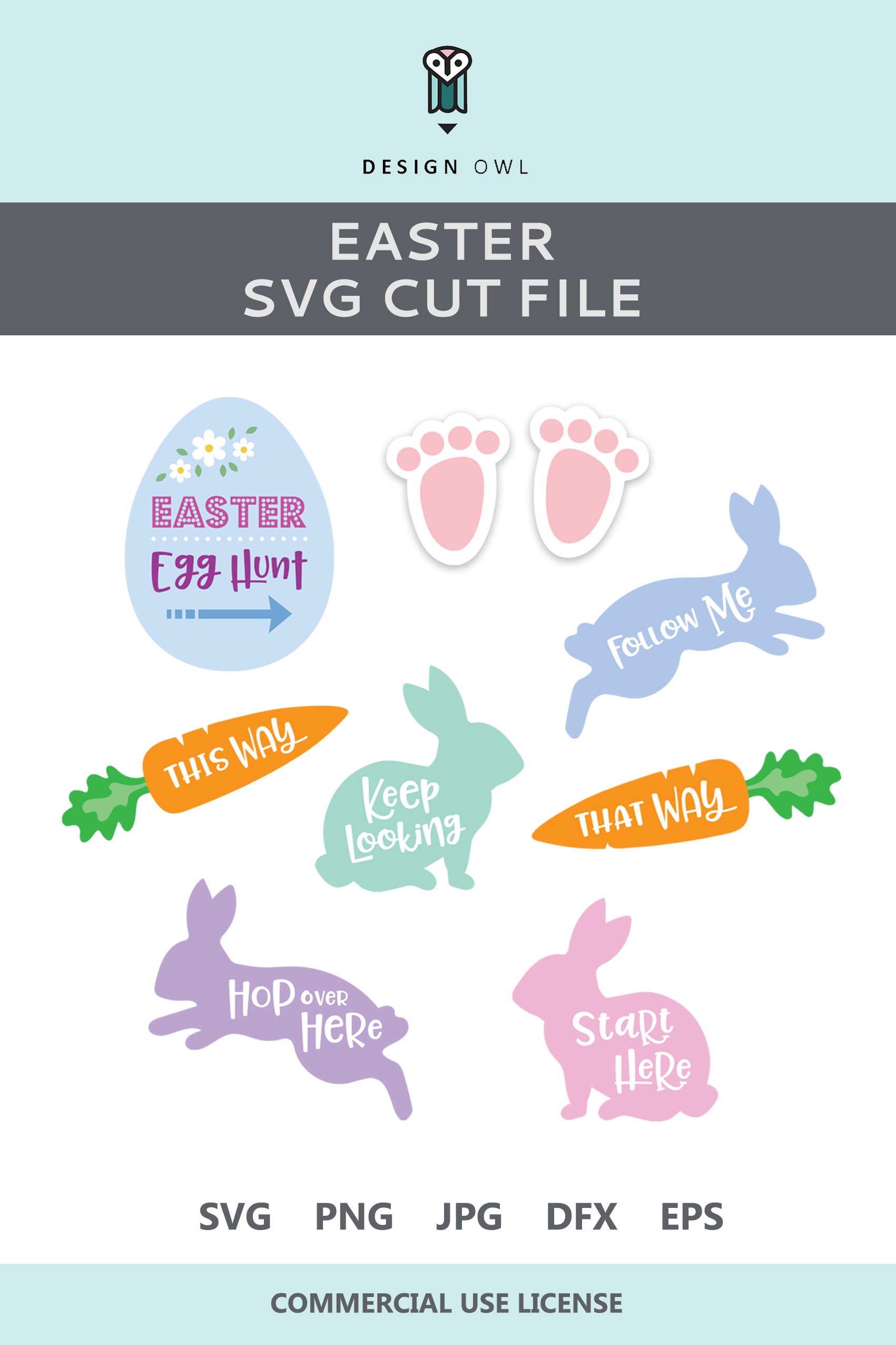 Easter egg hunt signs SVG bundle