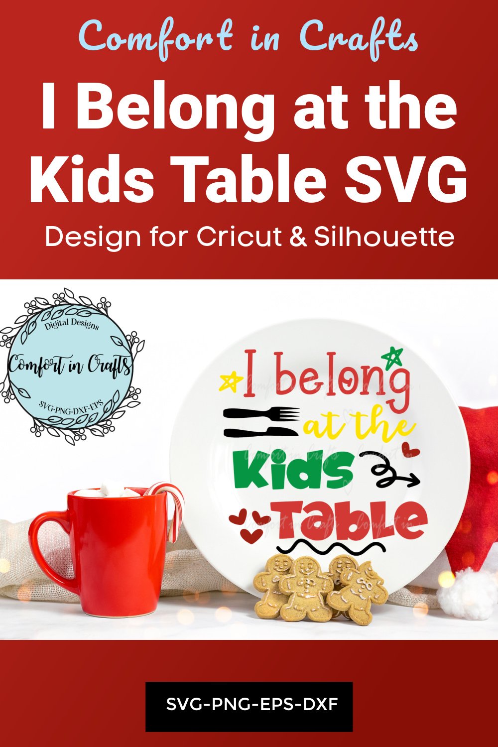 I Belong at the Kids Table SVG and Sublimation