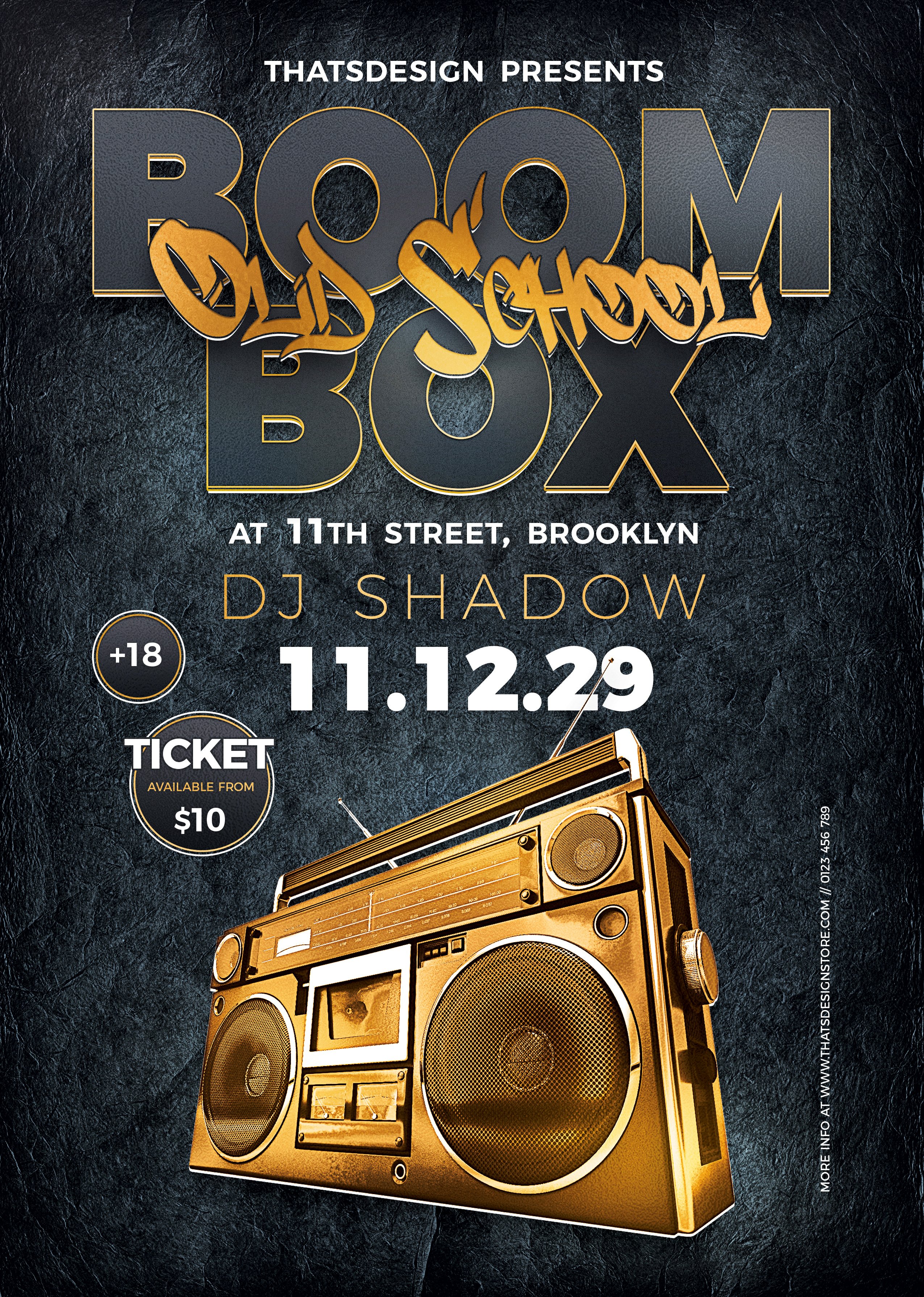Boombox Flyer Template V2