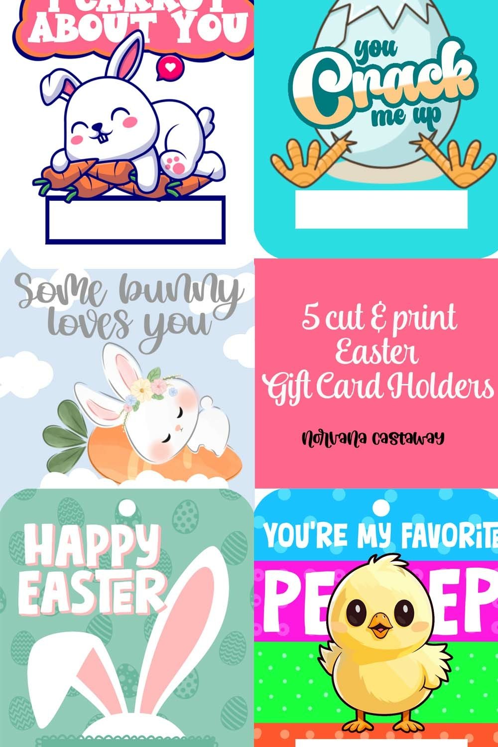 Easter Gift Card Holders: Printable Designs"