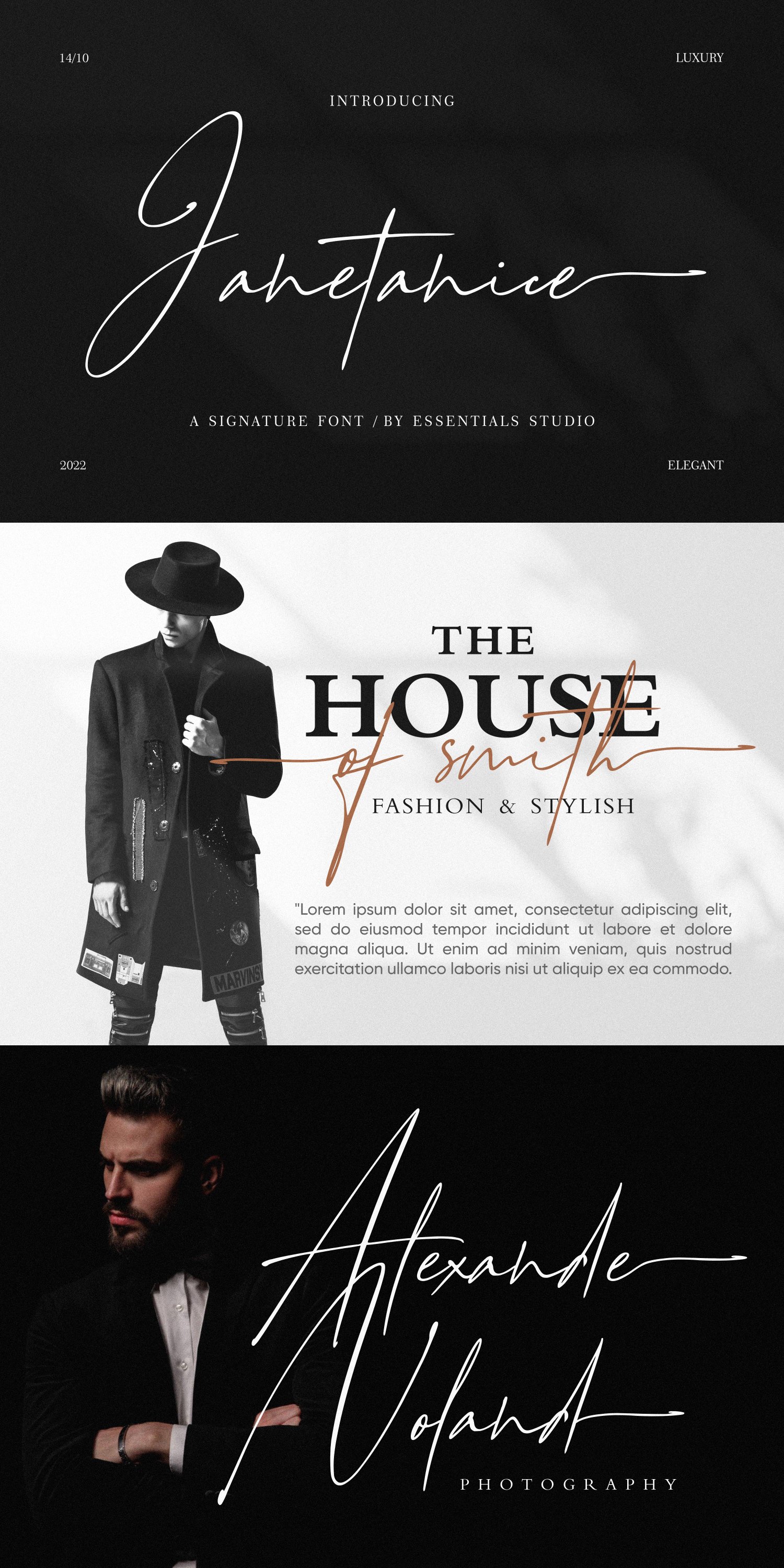 Janetanice - Luxury Signature Font