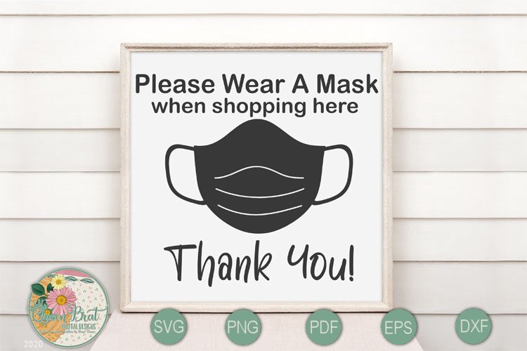 Please Wear Mask SVG