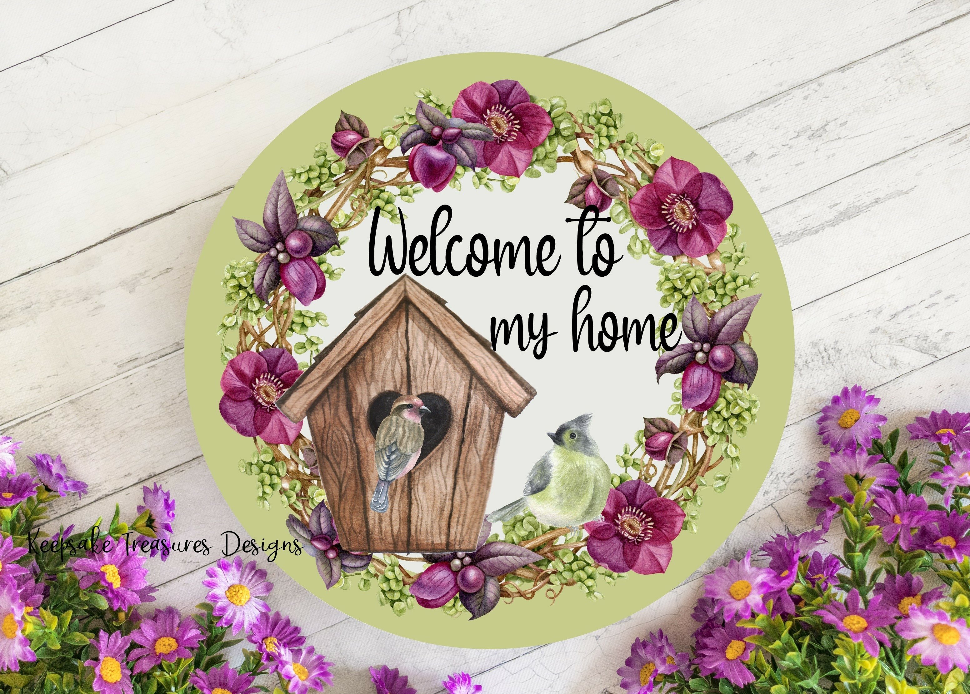 Spring, Welcome To My Home, Bird Illustration