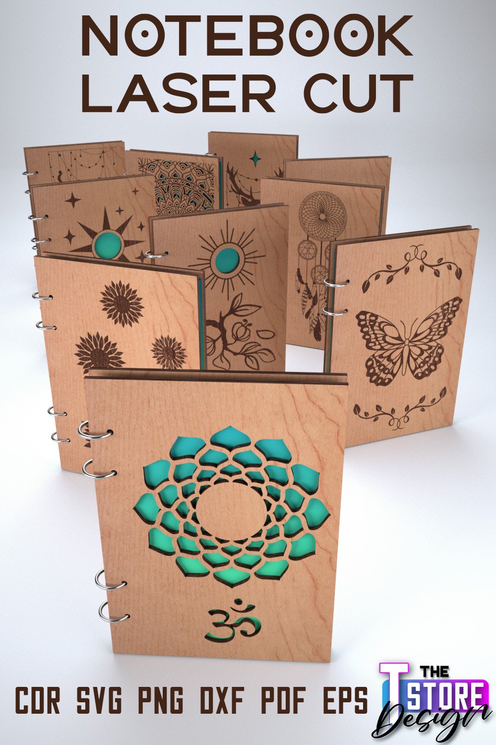 Notebook Laser Cut SVG Bundle| Notebook Laser Cut Design