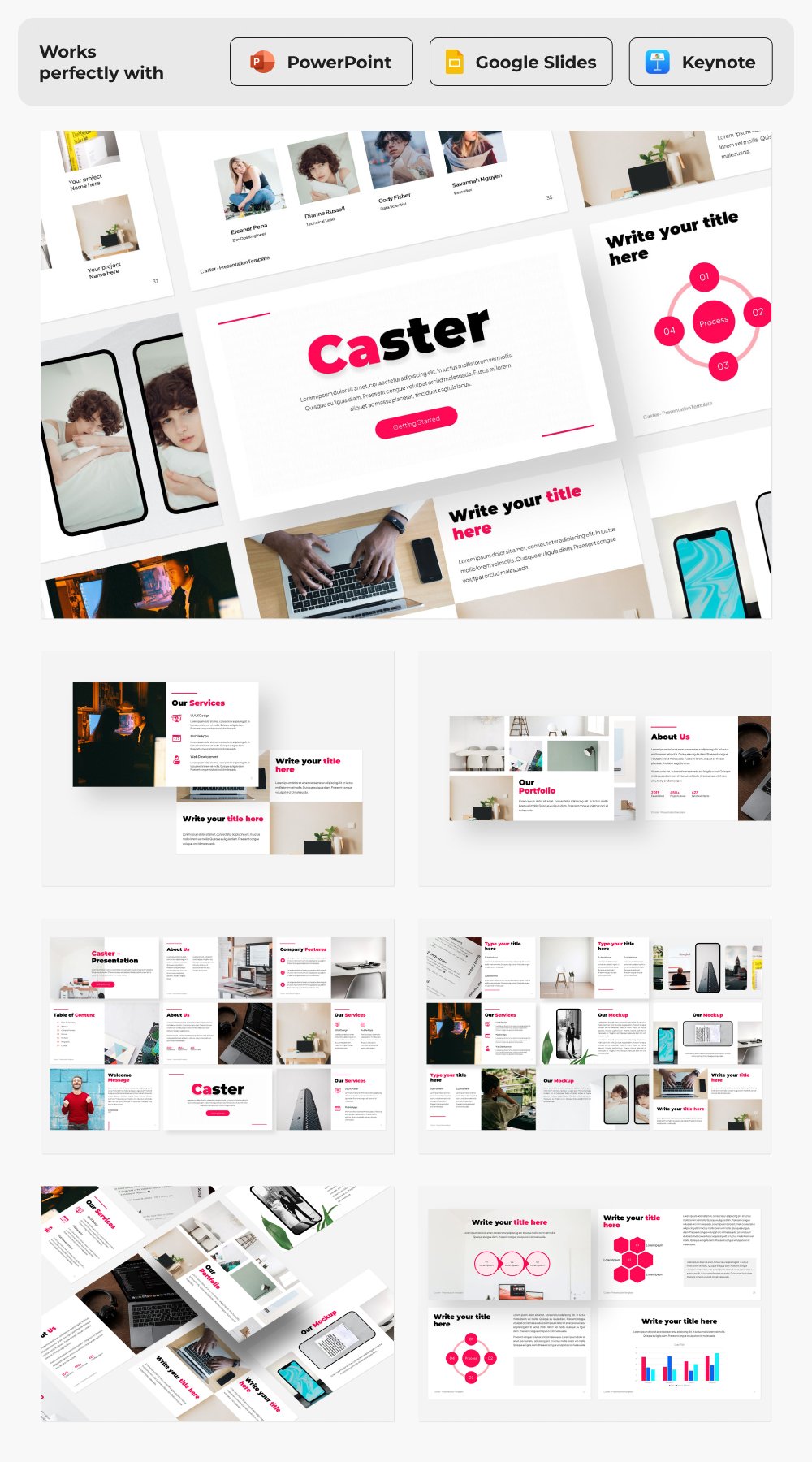 Caster PowerPoint Template