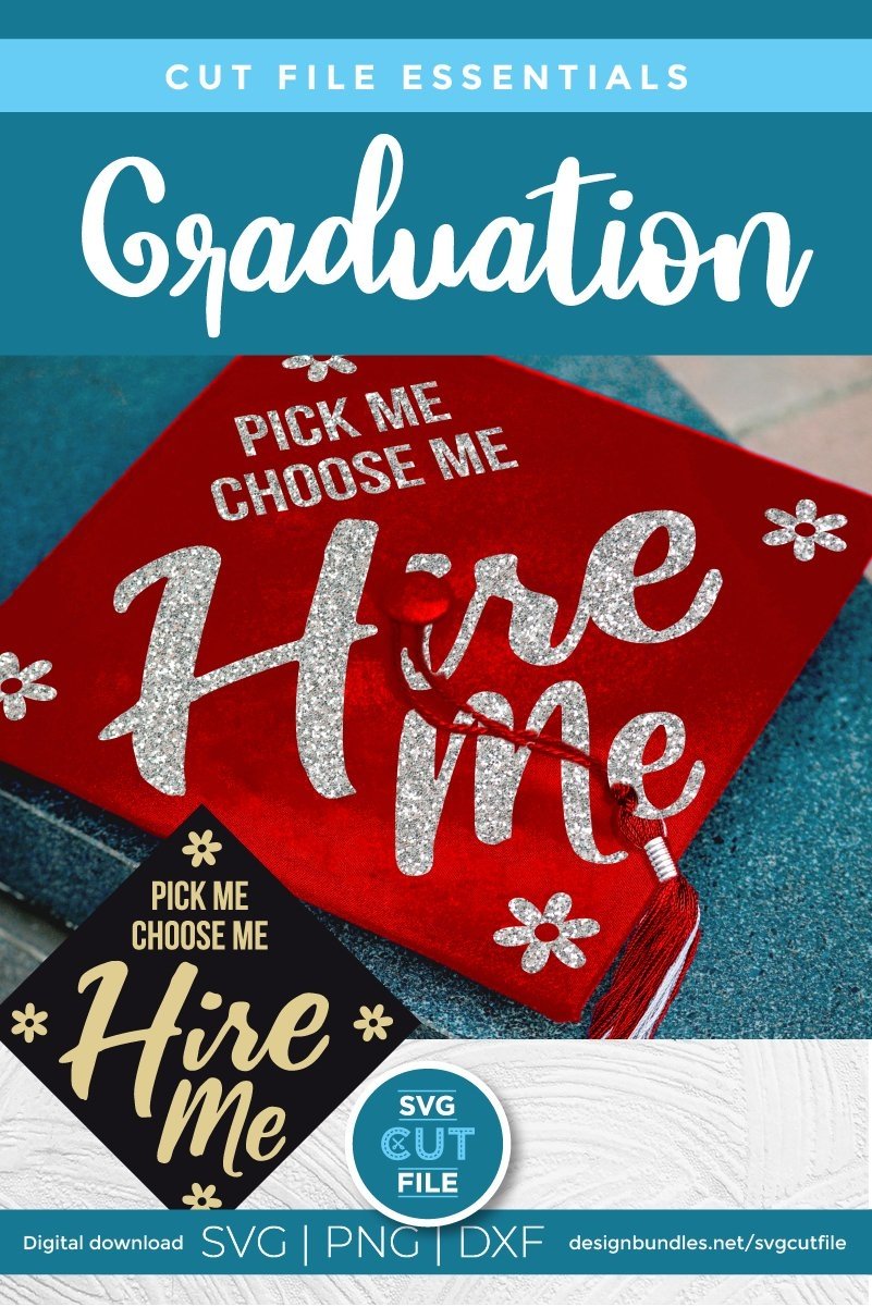 Class of 2022, graduation cap decoration svg Hire Me!