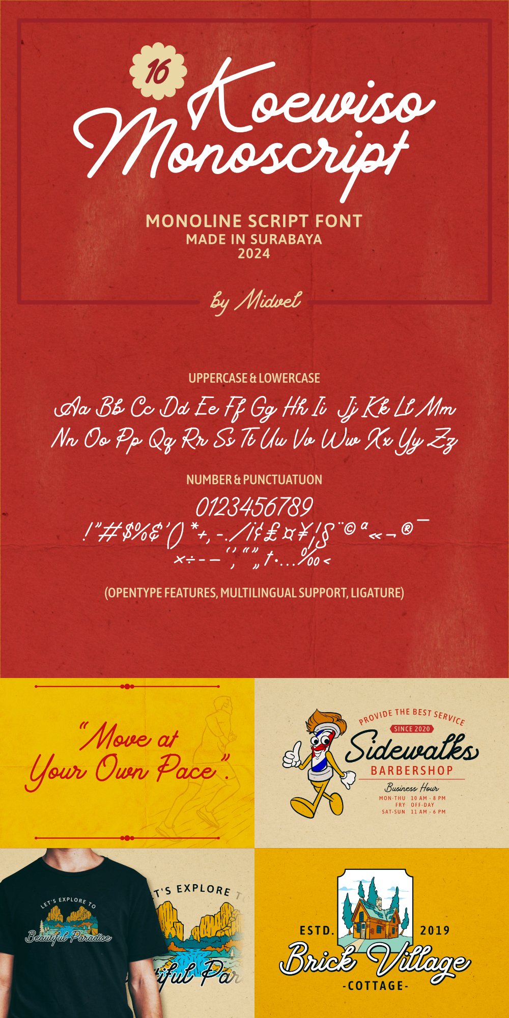Koewiso Monoscripe - Monoline Script