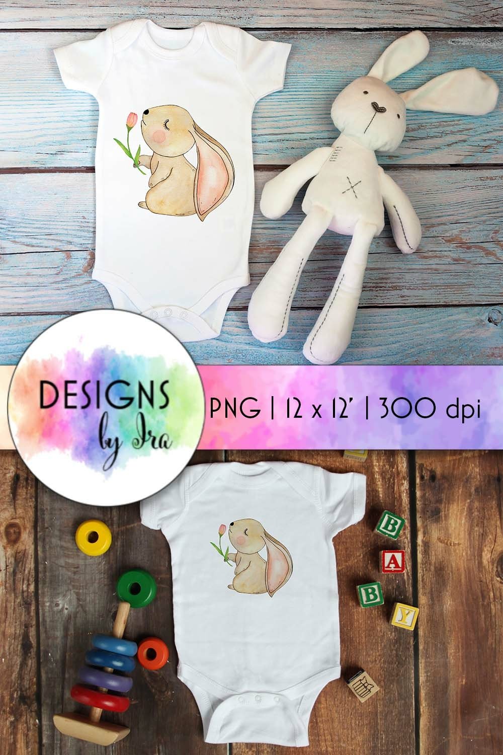 Baby Bunny Sublimation | Bodysuit Print | (1408694)