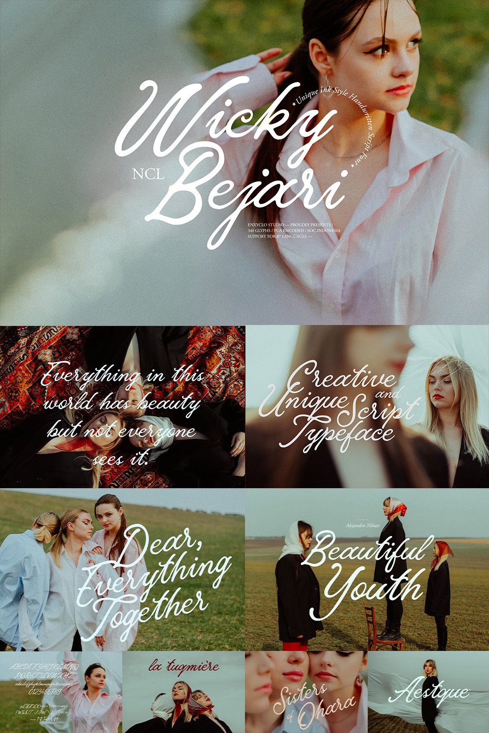 NCL WICKY BEJARI - Unique Script Font