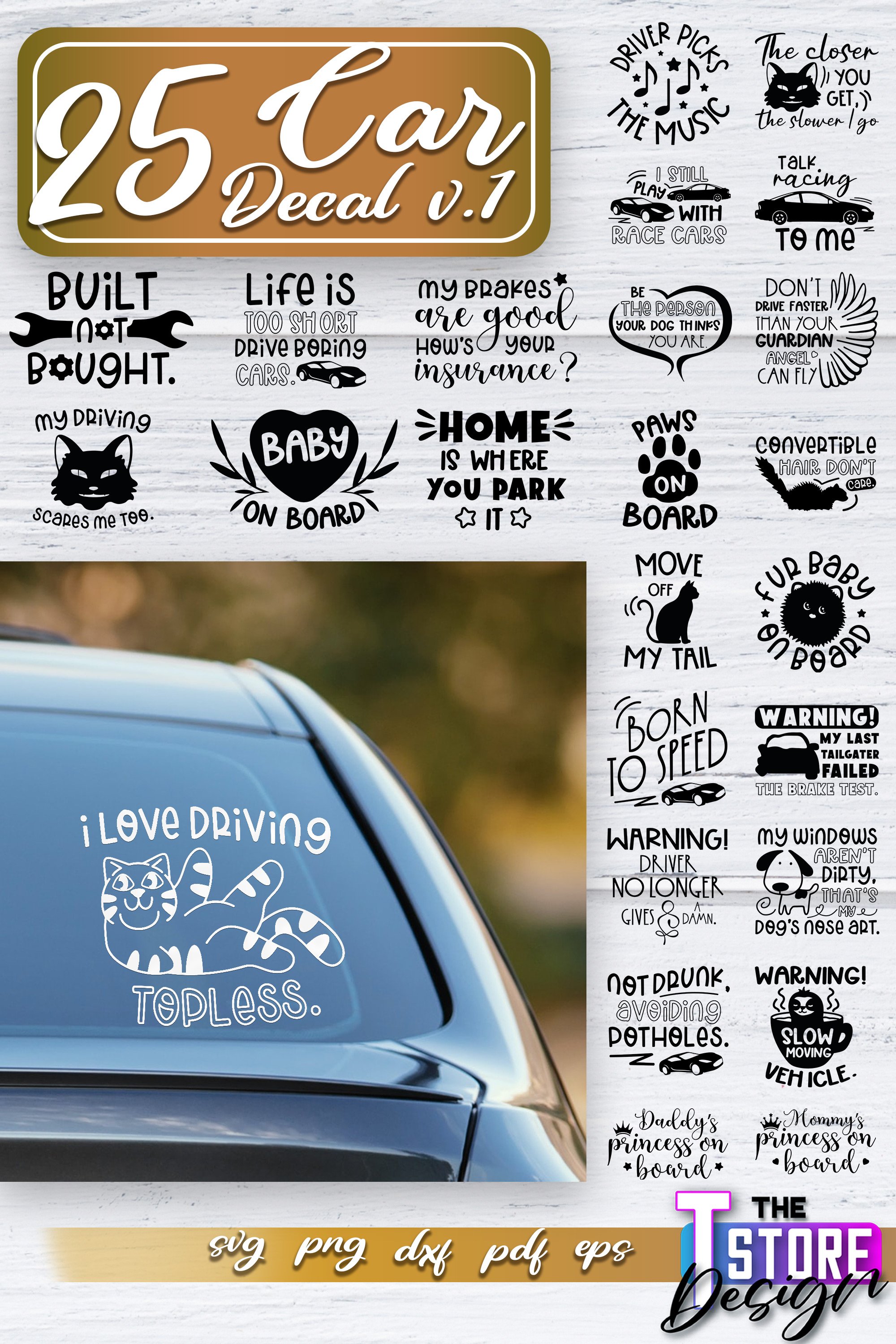 Car Decal SVG | Funny Quotes SVG | Car Quotes SVG (2877178)