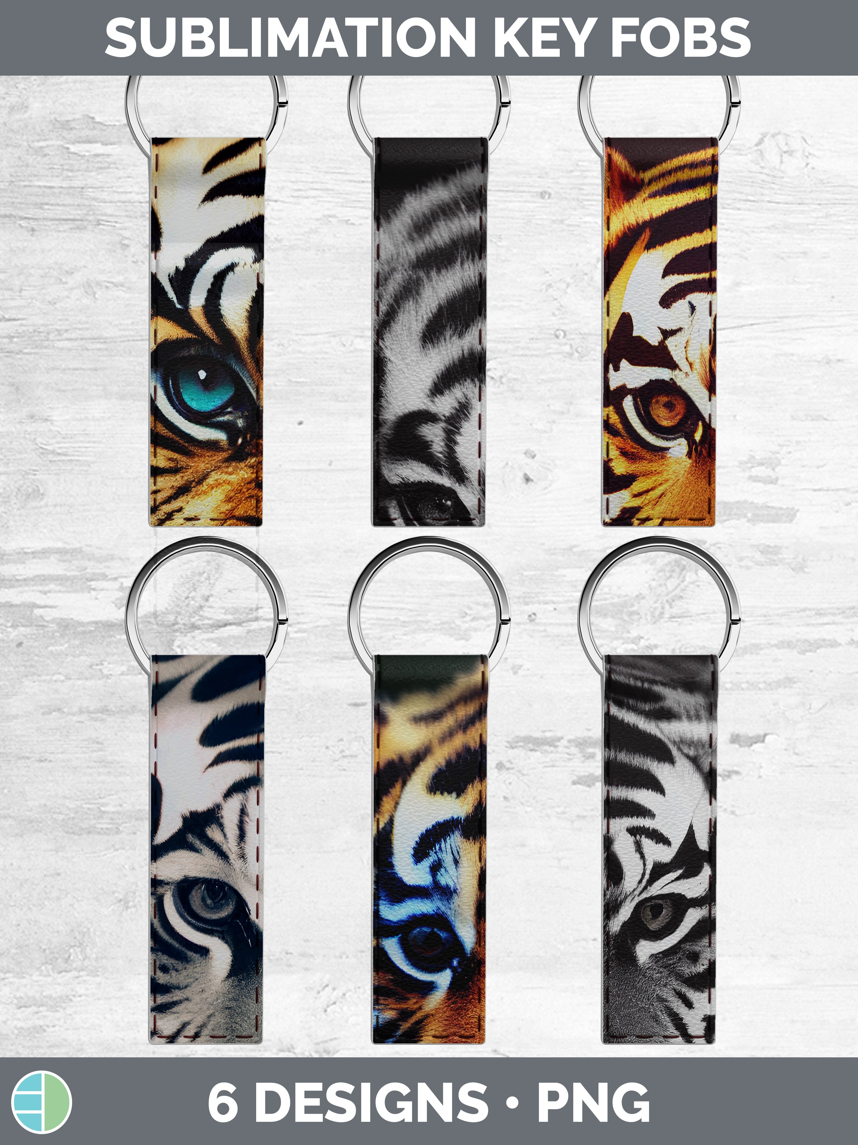 Tiger Key Fob | Wristlet Sublimation