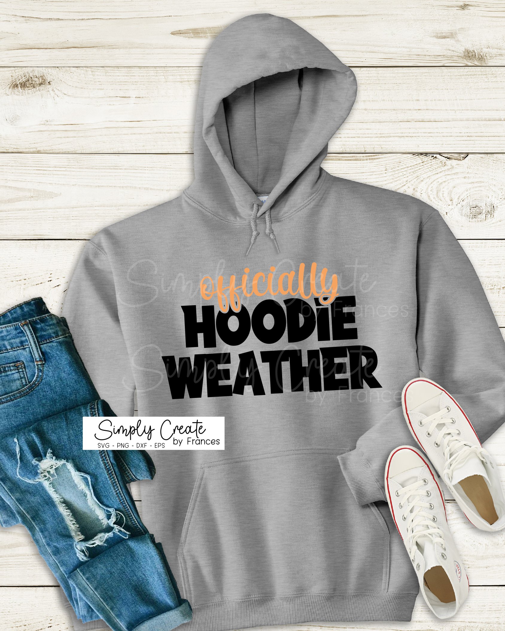 Officially Hoodie Weather SVG | Fall Time SVG