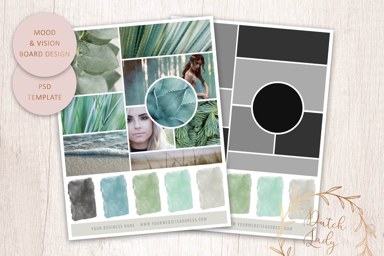 PSD Mood & Vision Board - Adobe Photoshop Template (104850)