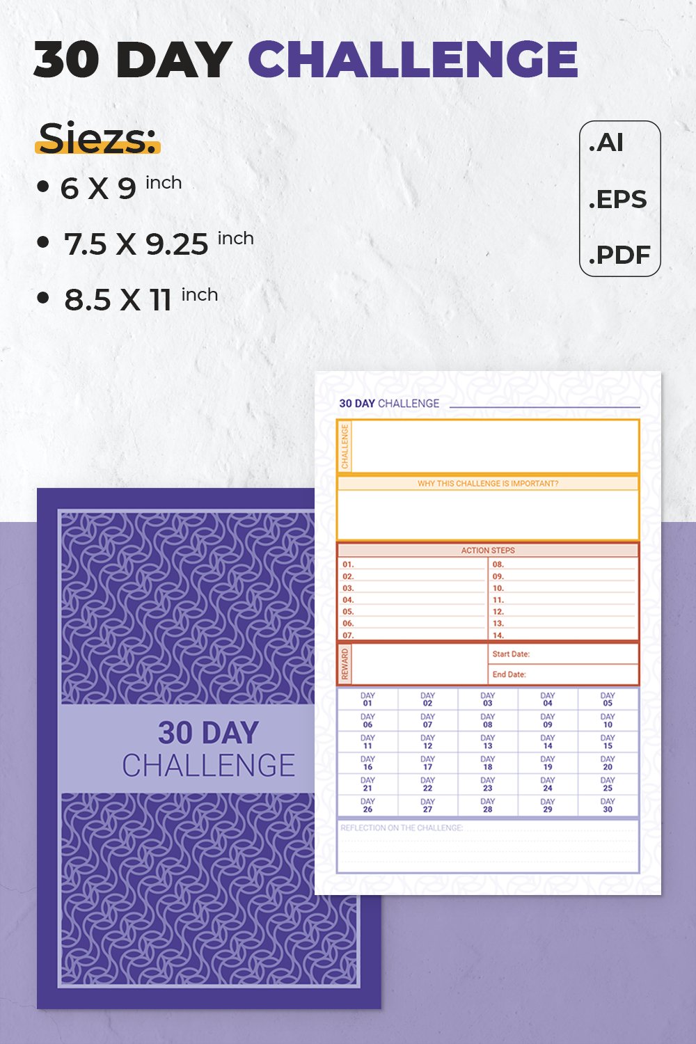 30 Day Challenge | Planner Template