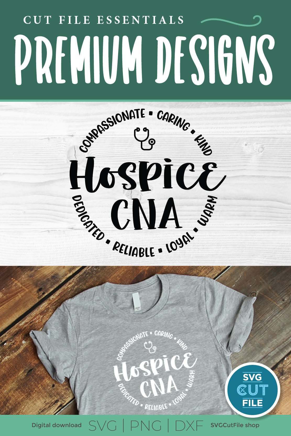 Hospice CNA SVG for Cricut or Silhouette