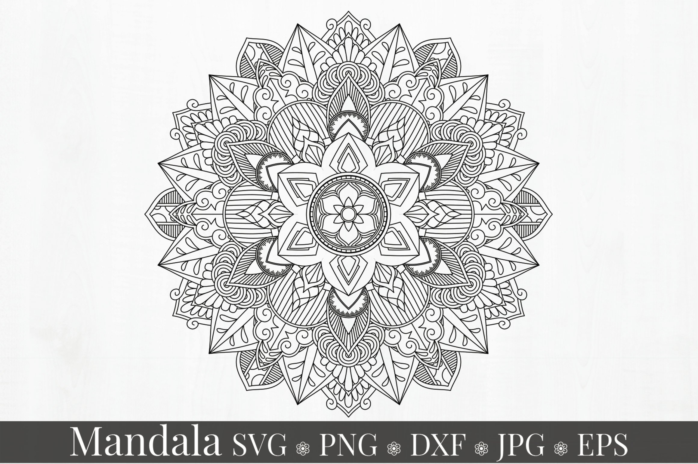 Mandala Art SVG Ornament (931753)