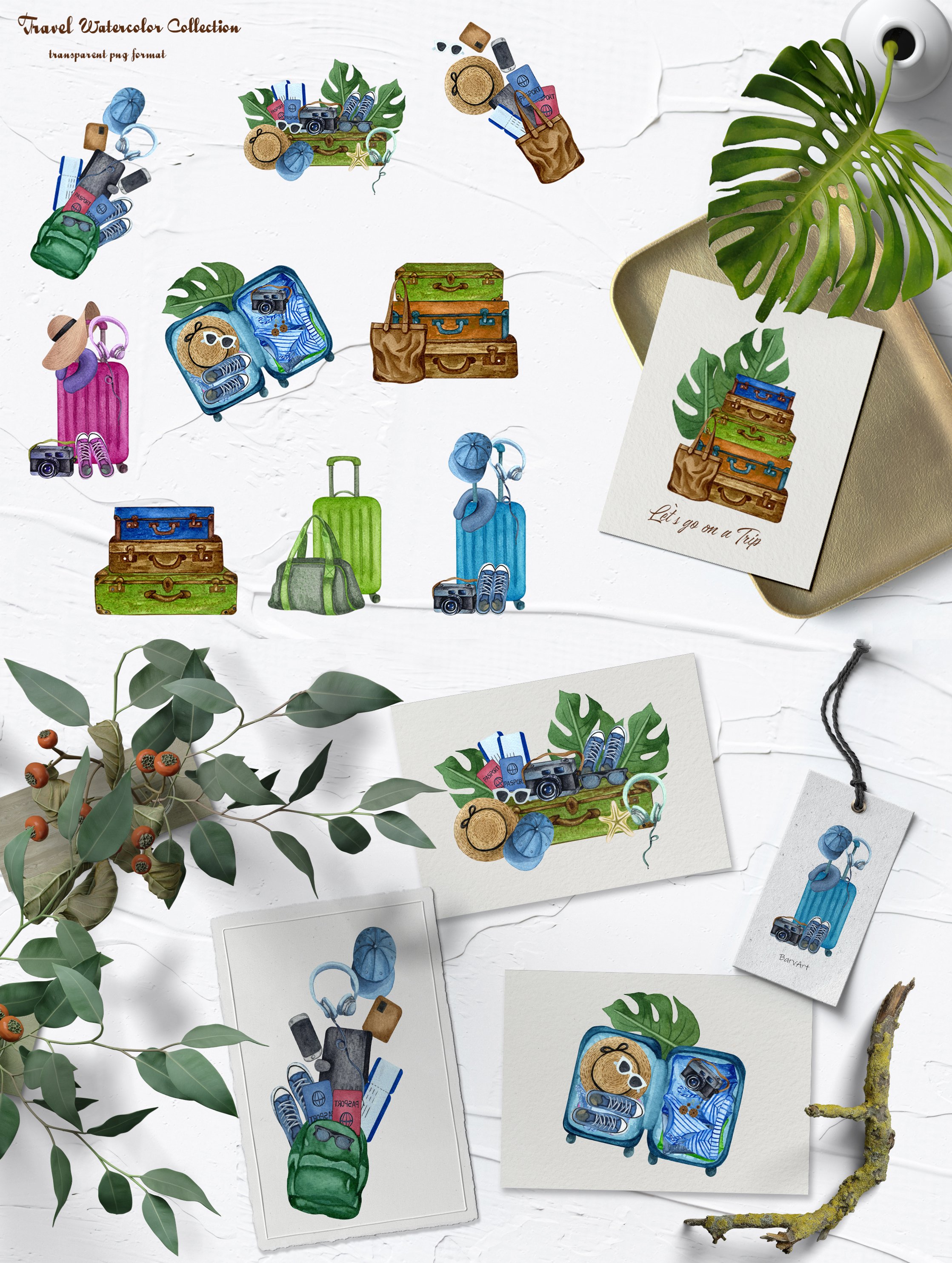 Travel Watercolor Collection