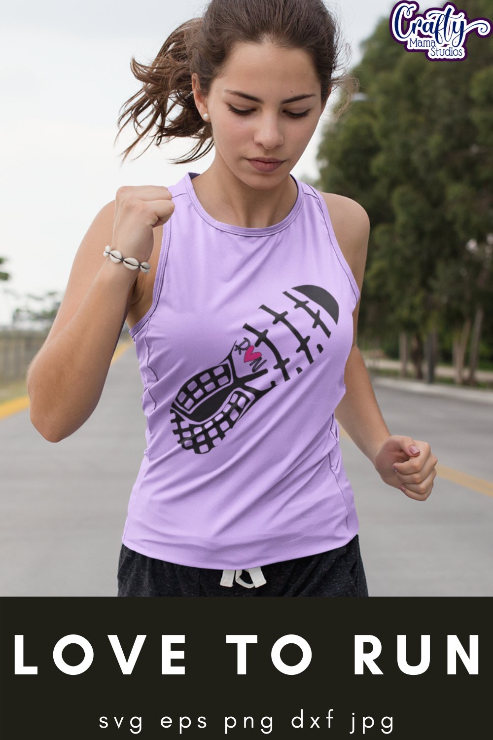 Running Love Heart | Running Svg Design Cut File