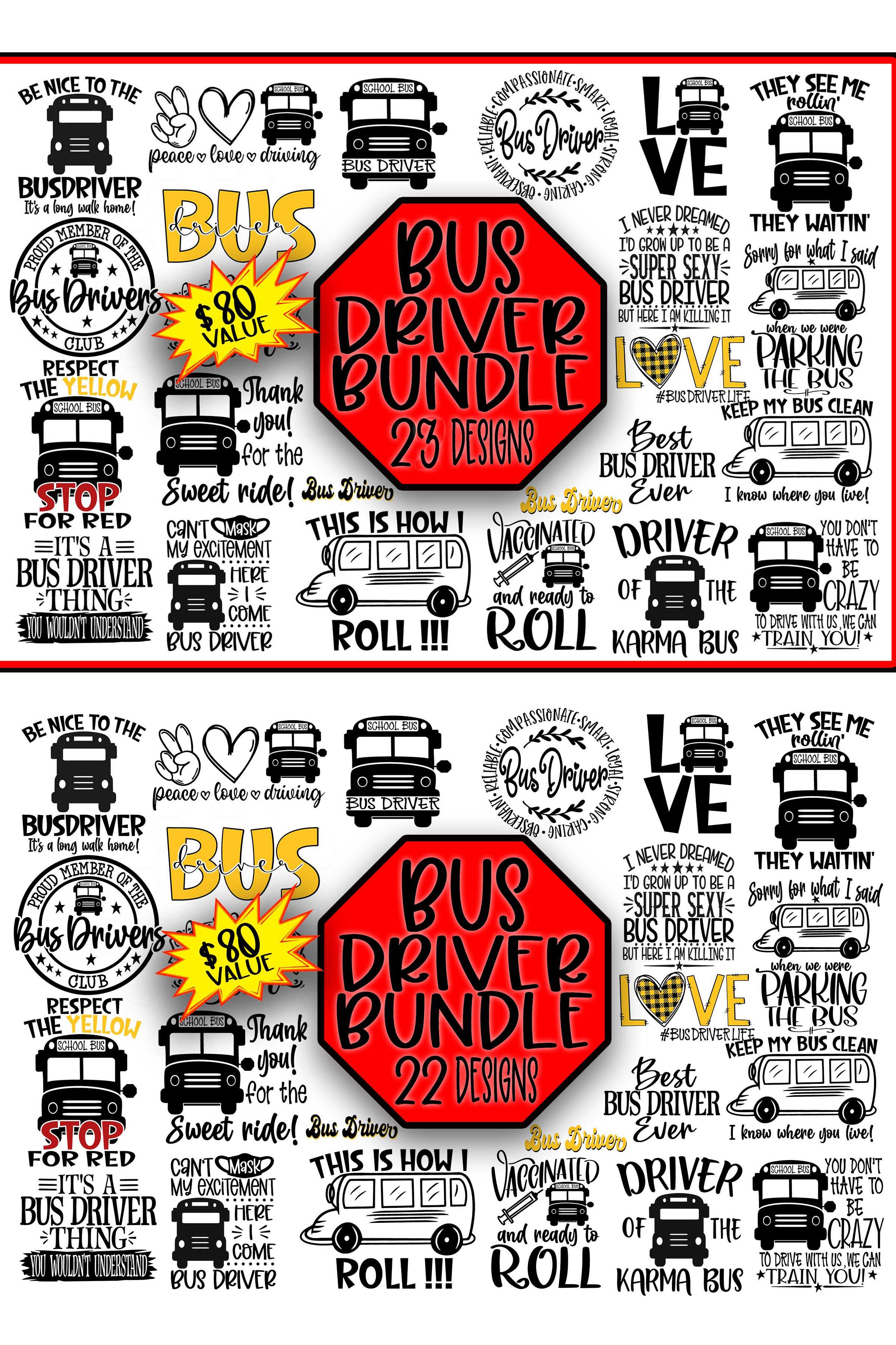 Bus Driver SVG PNG CUTTING PRINTING DXF EPS