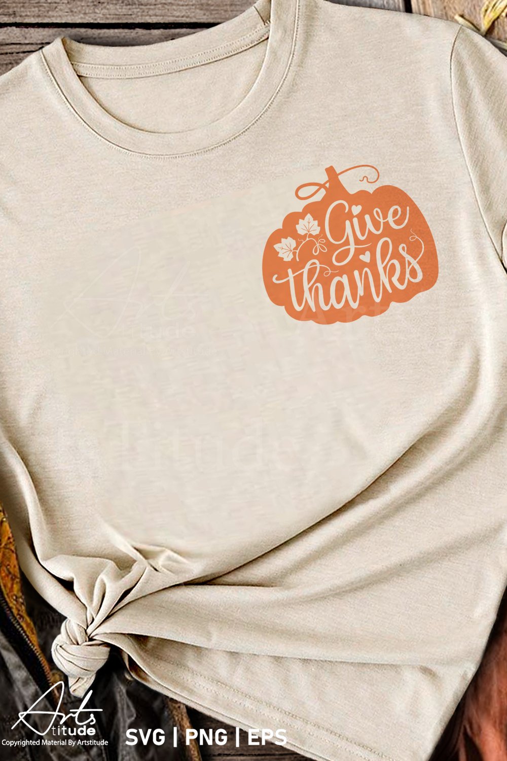 Give Thanks Fall Pumpkins SVG Cut File PNG Sublimation