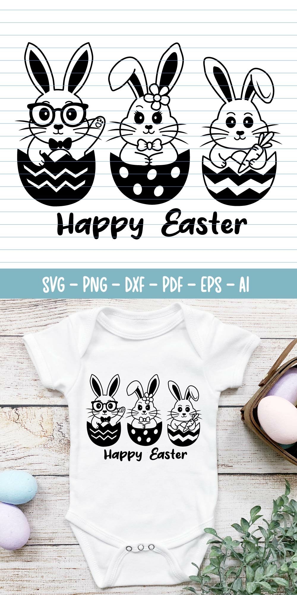 Easter Svg, Easter Bunny Svg, Happy Easter, Funny Easter Svg