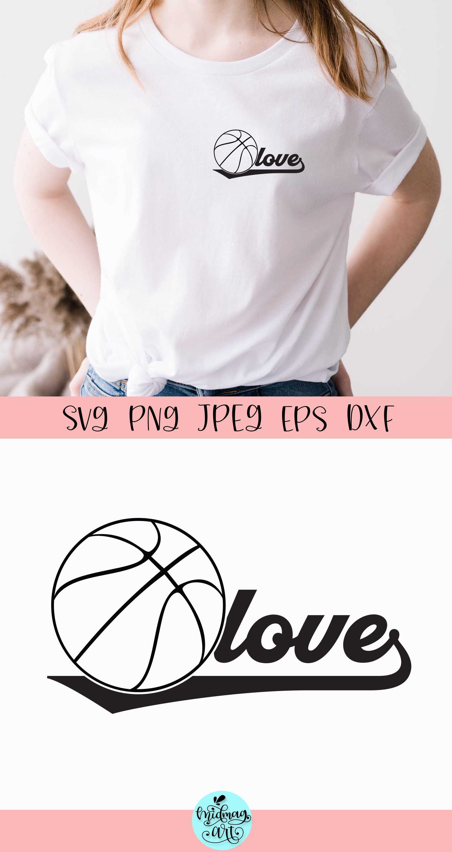 Love basketball svg, sports svg