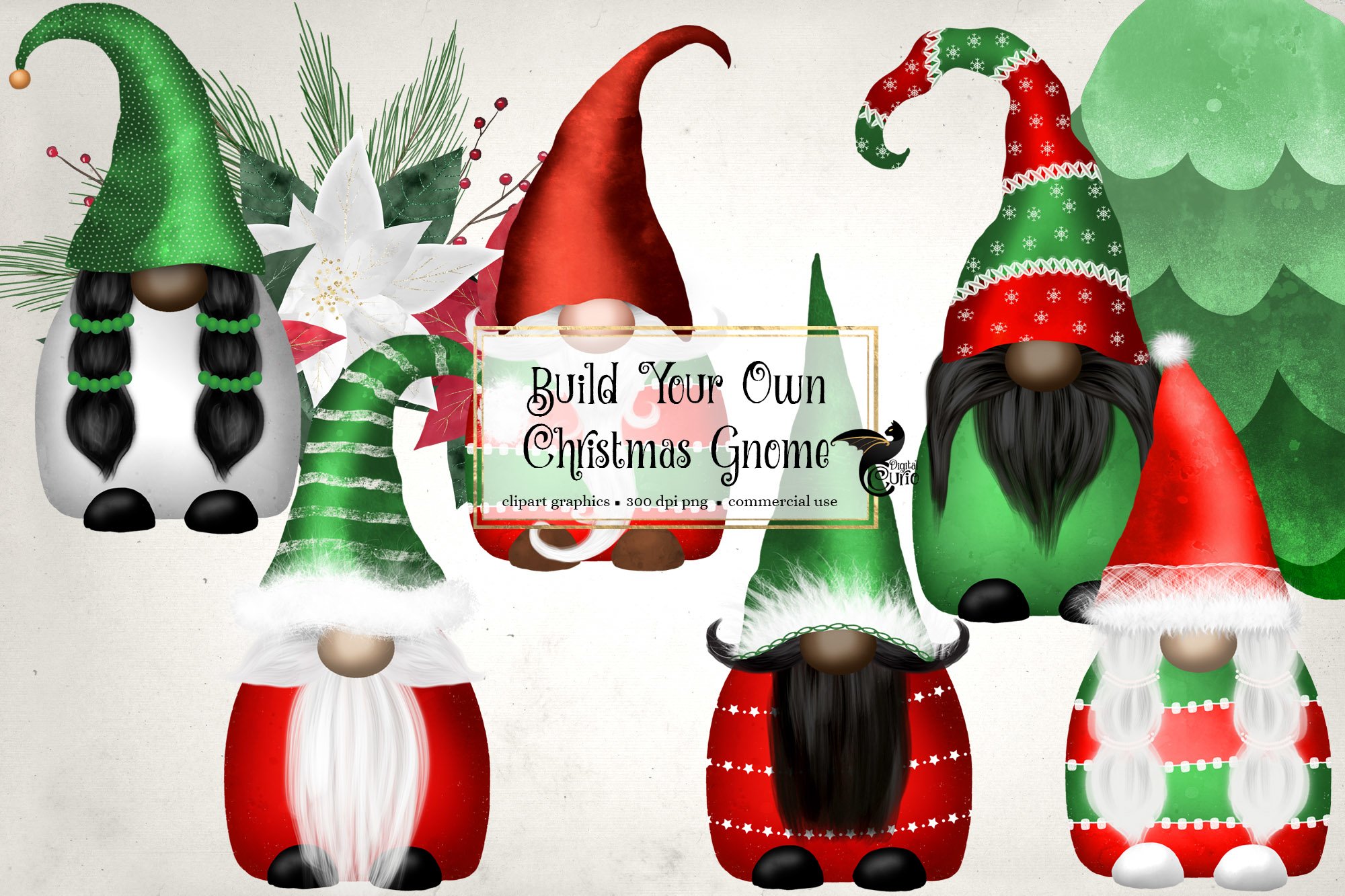 Christmas Gnomes Clipart (976209)