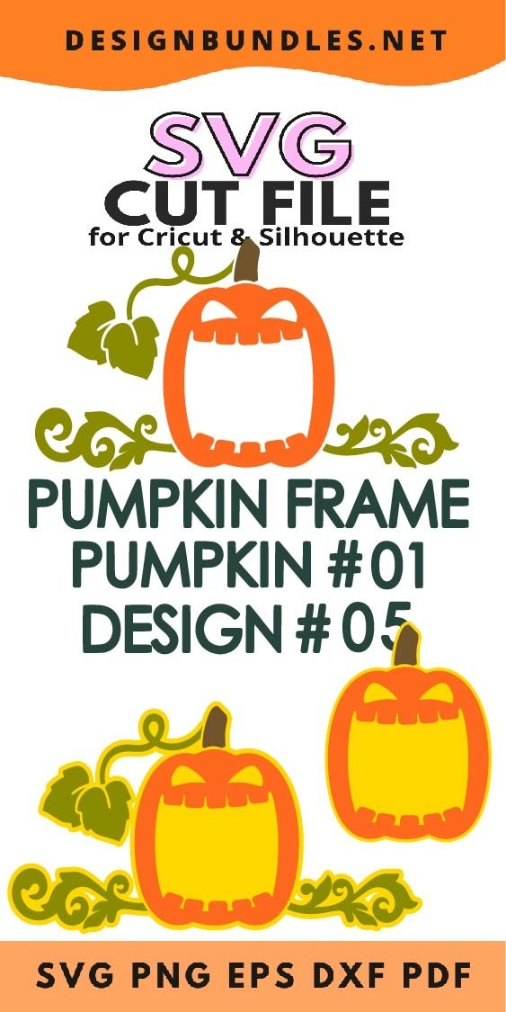 Pumpkin frames Sublimation SVG CUT FILE HALLOWEEN