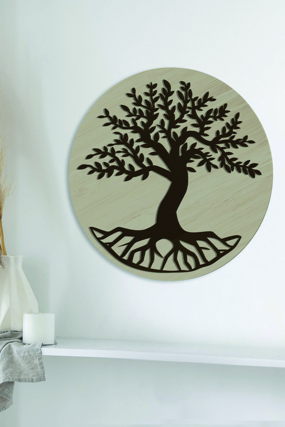 Decorative Tree Wall Panel Template