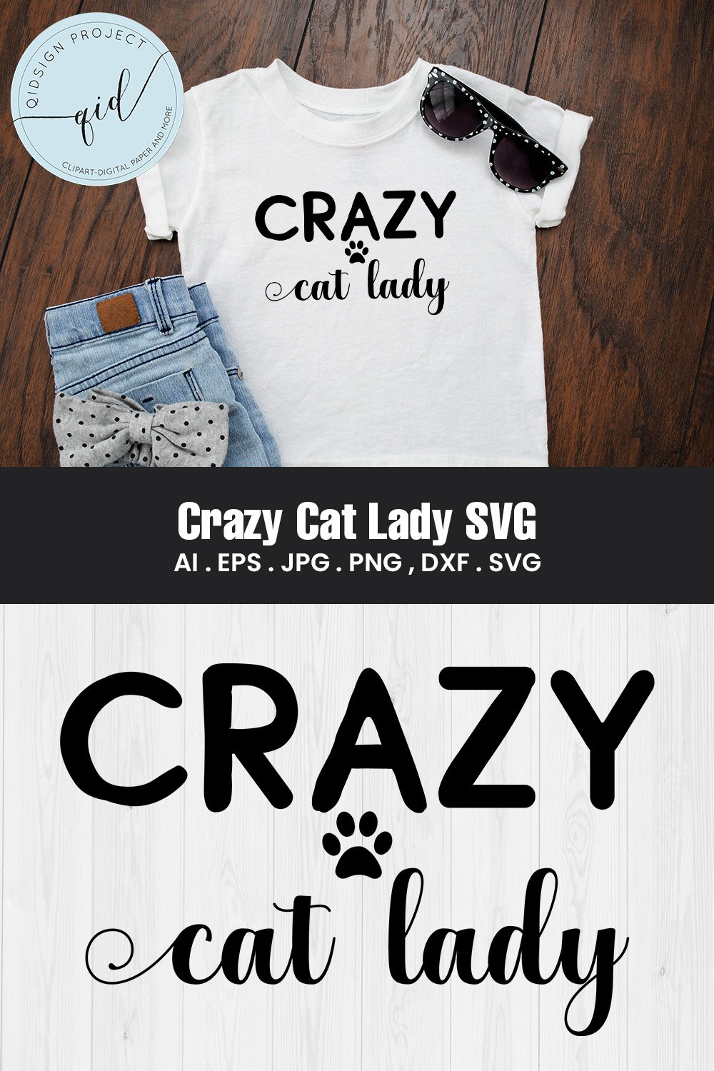 Crazy Cat Lady SVG Sticker File