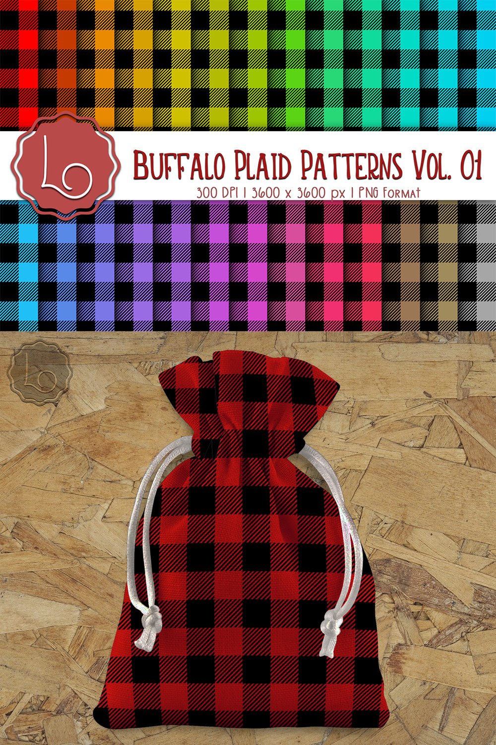 26 Buffalo Plaid Patterns Vol 01