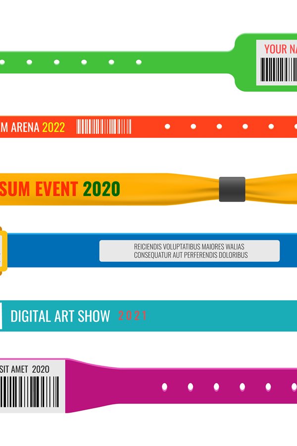 Festival party event wristbands