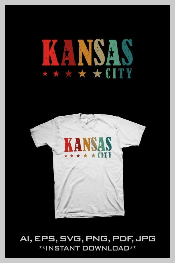 Kansas city vector illustration - Kansas SVG - American City