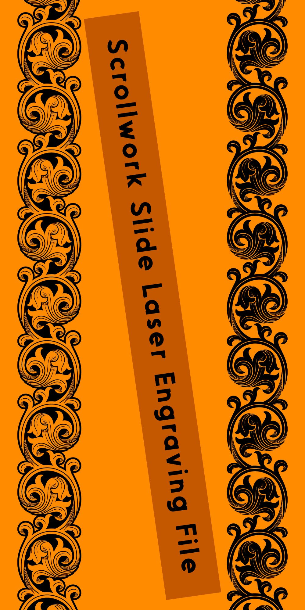 Custom Single Scrollwork Slide Vector Laser (4873023)
