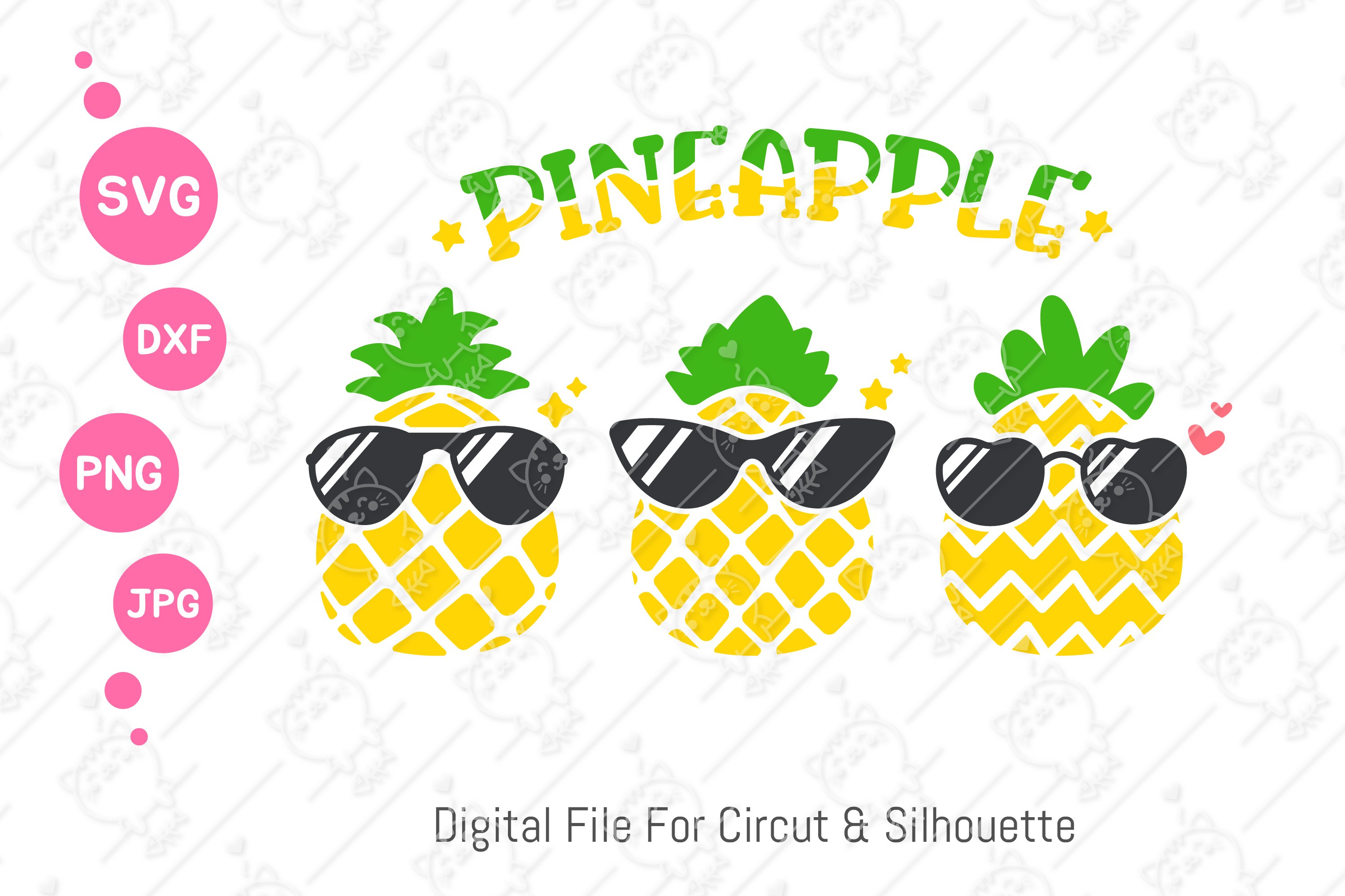 Pineapple With Sunglasses svg | Cool Pineapple (1301409)