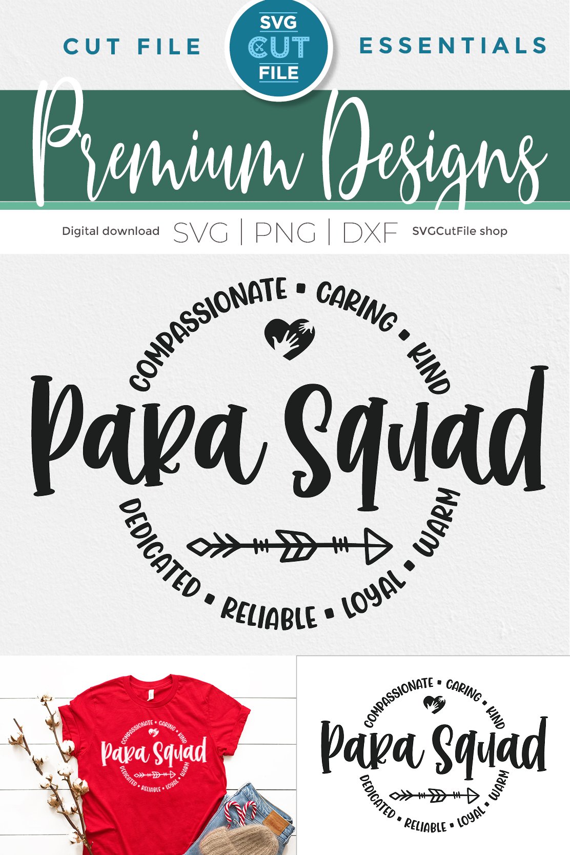 Para svg, a Paraprofessional svg squad design for crafters