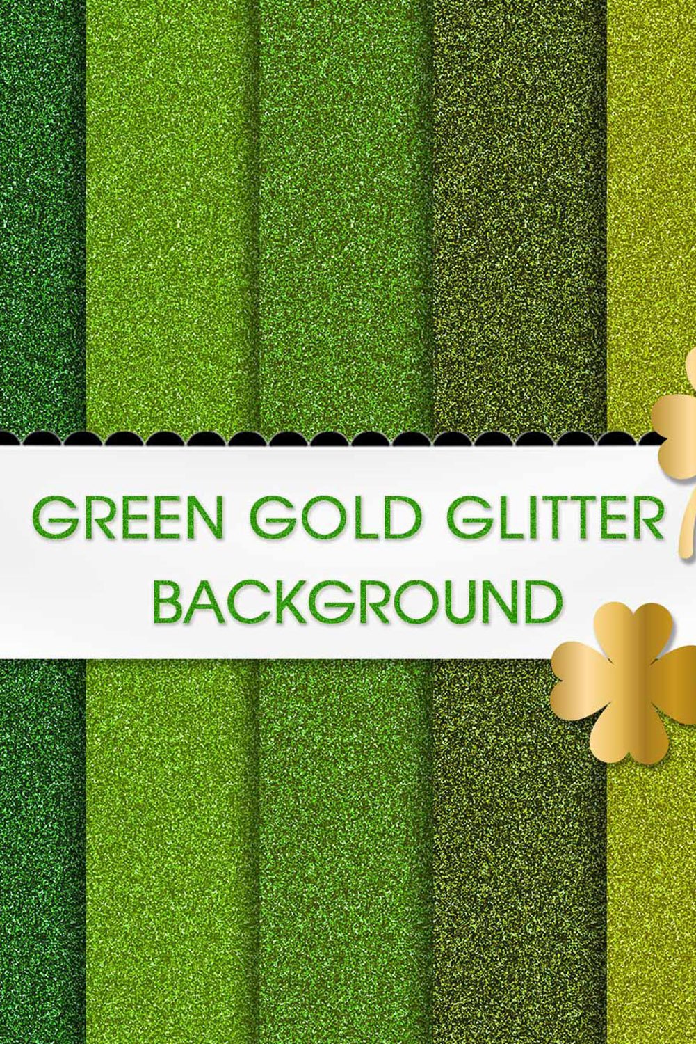 Green GLITTER Digital Papers 9 Glitter Textures