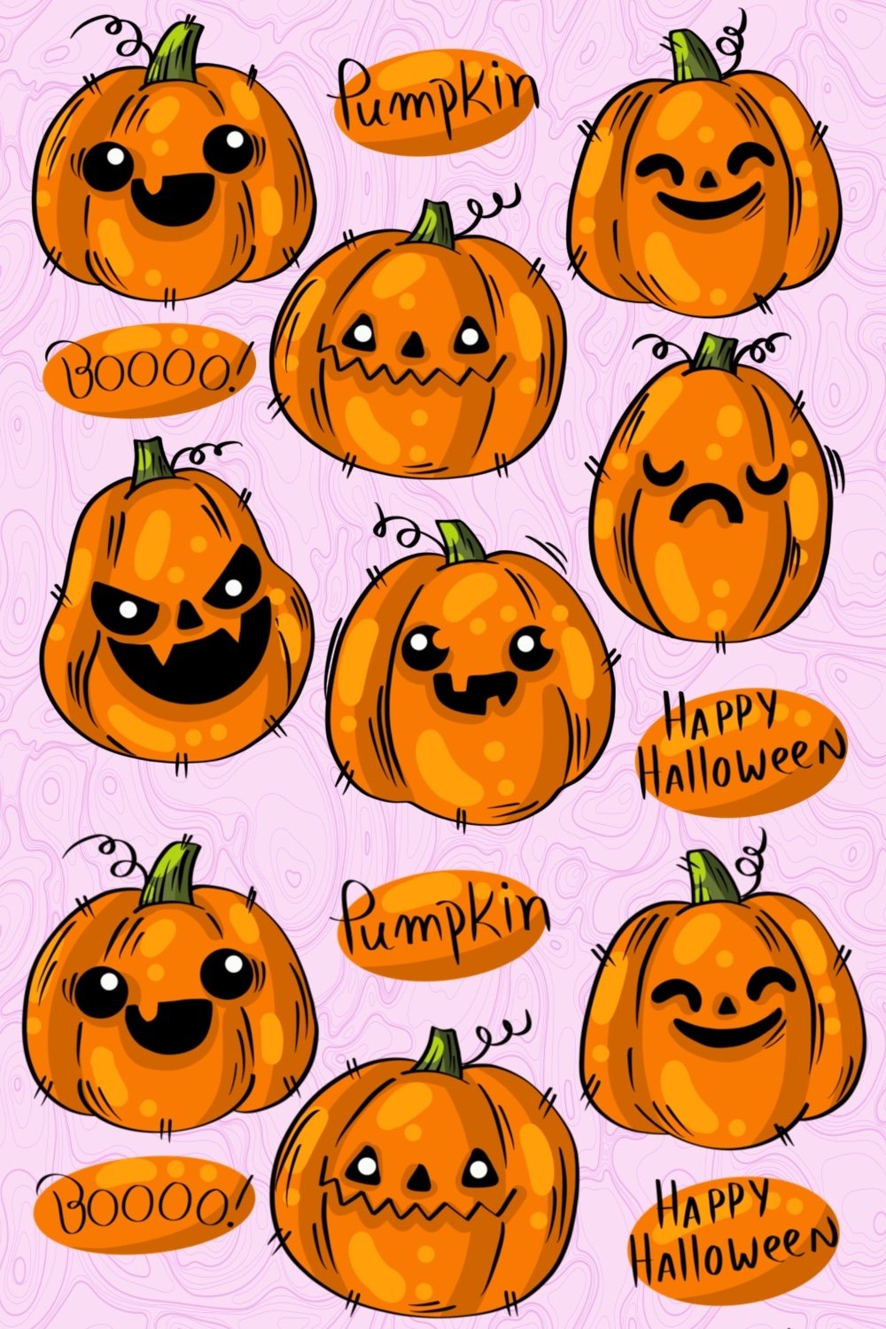 Fall pumpkin clip art, fall clip art, autumn rainbow