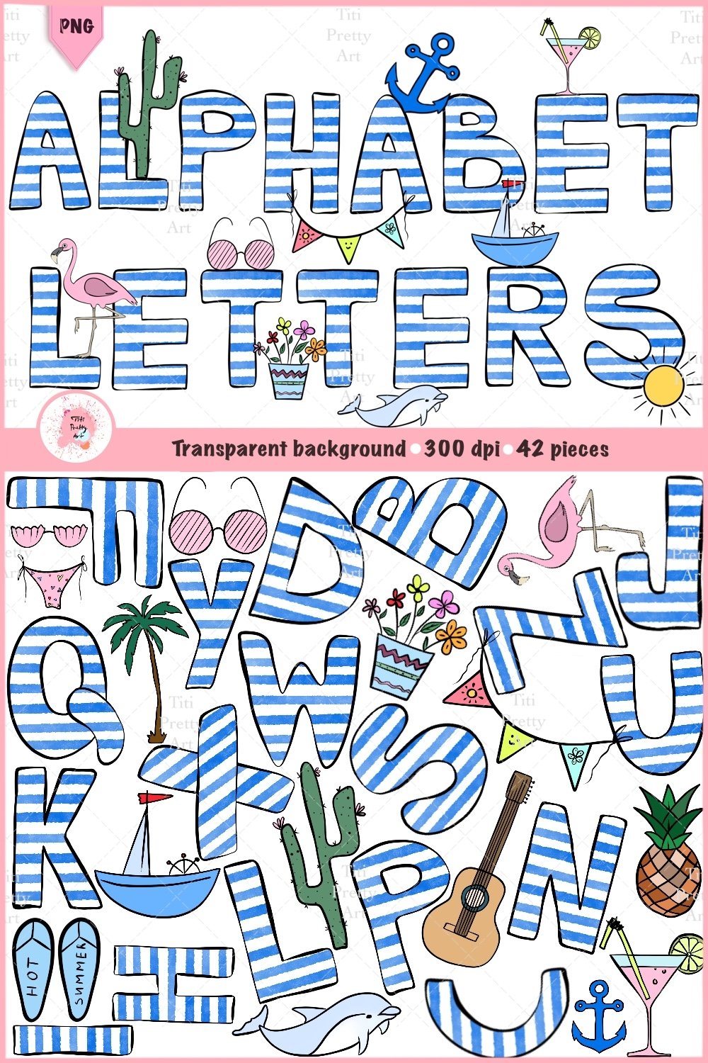 Summer Alphabet Doodle Letters Clipart PNG, Alphabet Fonts
