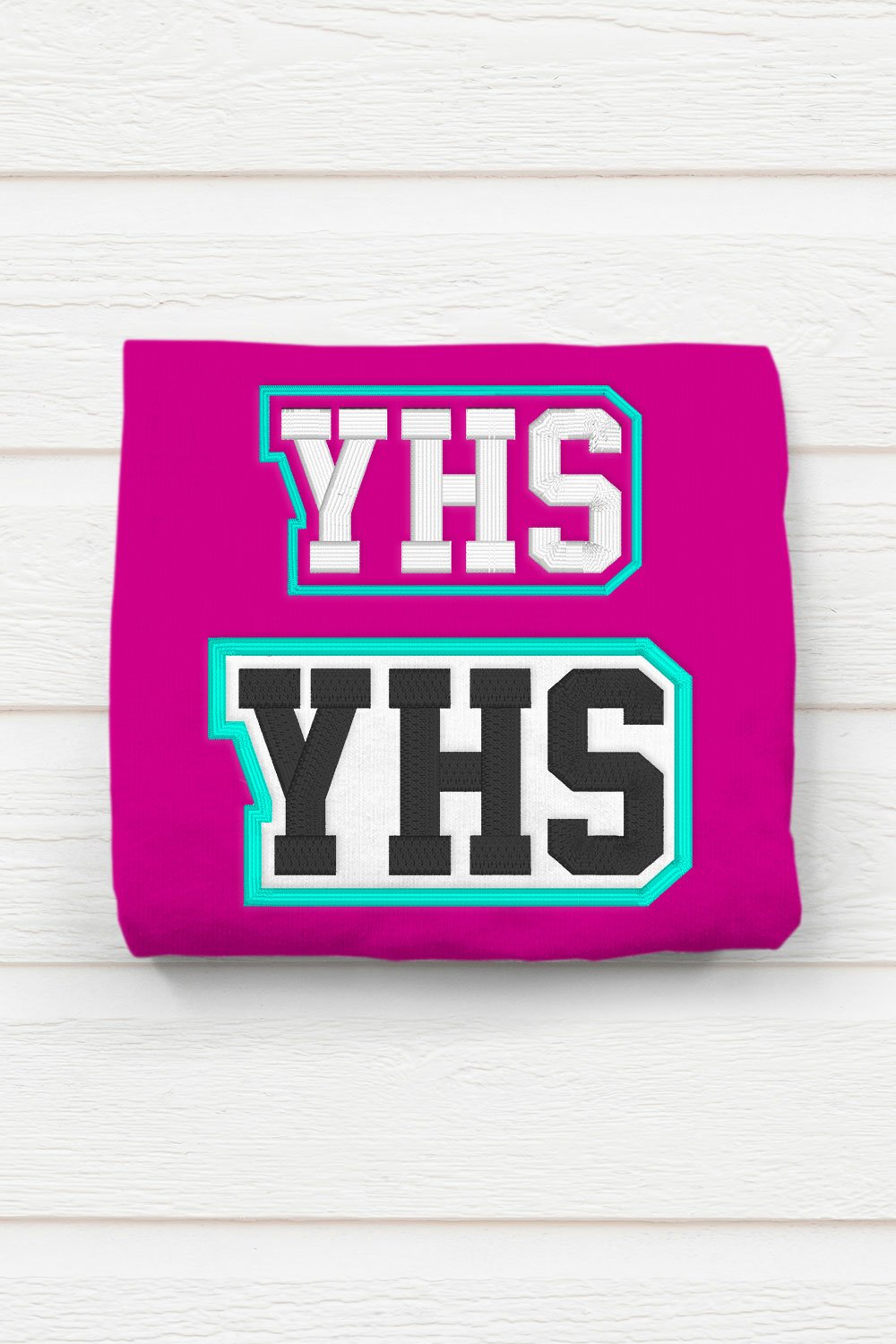 YHS High School Initials Embroidery File
